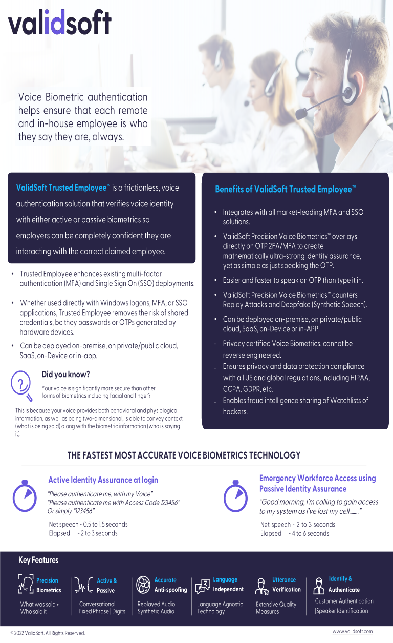 ValidSoft Trusted Employee™ - ValidSoft