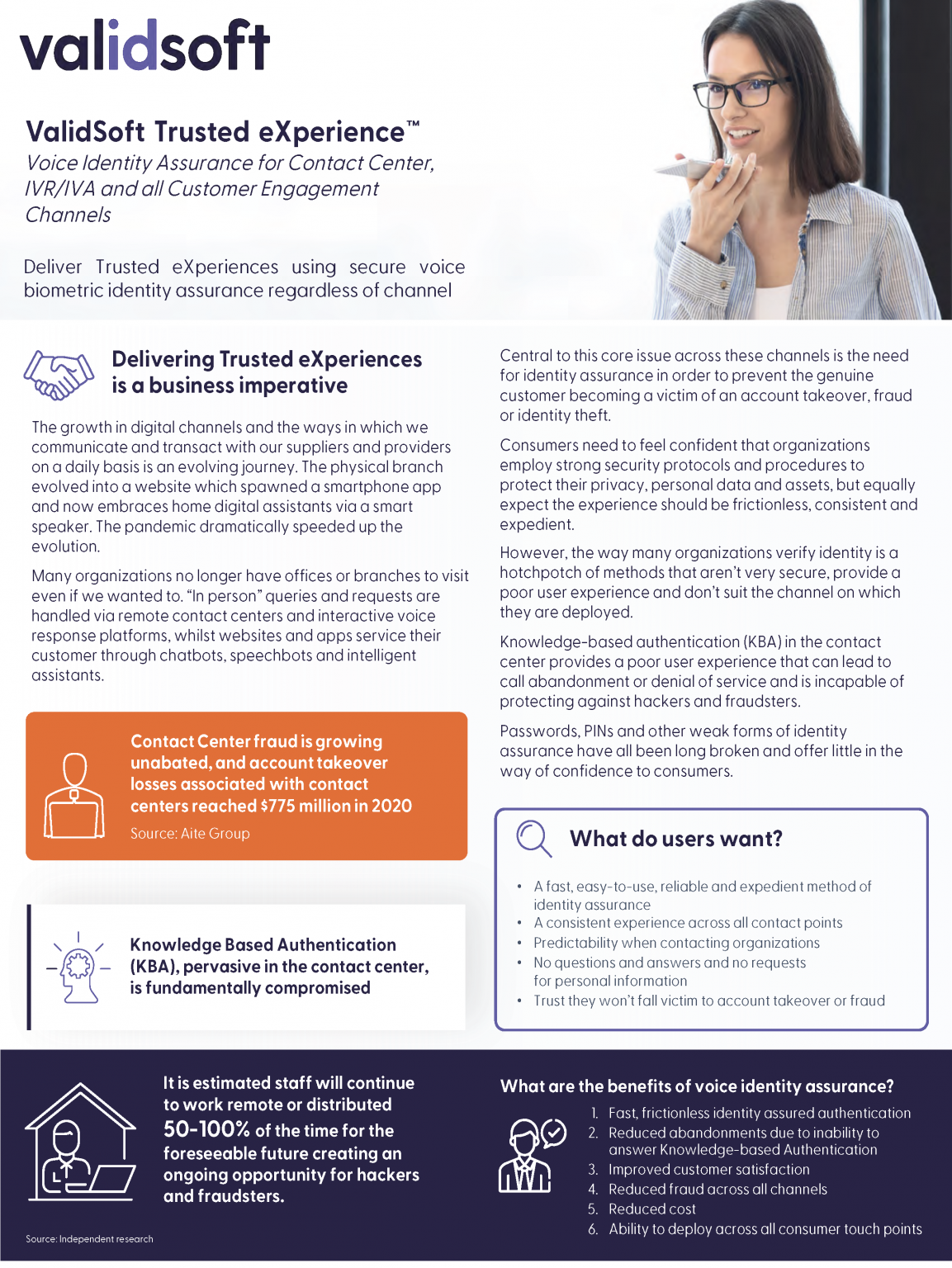 ValidSoft Trusted eXperience™ - ValidSoft